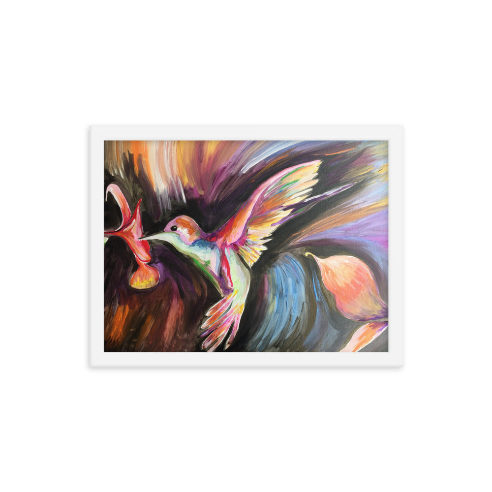 Framed Hummingbird Print – Mann Art